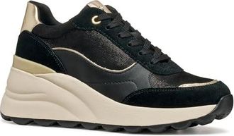 Geox Femme D Spherica Ec13 Basket, Noir, 38 EU