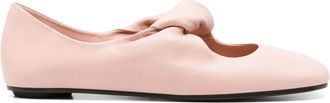 Alexander McQueen ballerines &agrave; d&eacute;tail torsad&eacute; - Rose