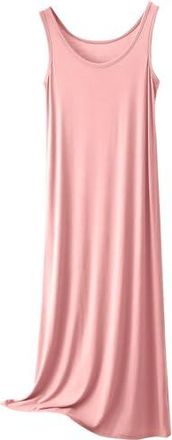 Generic Chemise de nuit caraco pour femme, nuisette sans manches pour femme, v&ecirc;tements de nuit d&eacute;t&eacute; en coton modal, v&ecirc;tements de nuit doux et confortables, ch