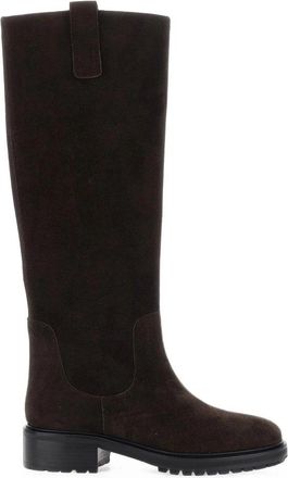 Aeyde Henry Cow Suede Leather Moka