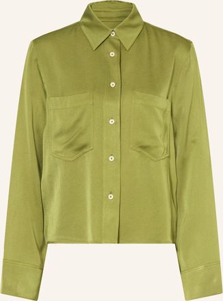 Marc O'Polo Marc Opolo Hemdbluse Aus Satin gruen