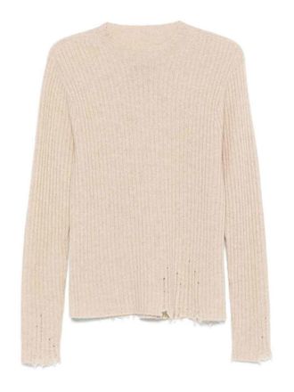 Uma Wang Pull Col Rond - Beige