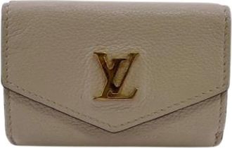 Louis Vuitton Portefeuille Tri-fold Pre-owned - Femme - Pre-owned - Beige - Taille: ONE Size