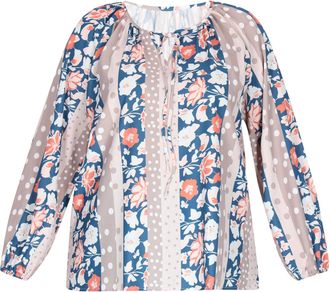 Usha Bluse in gro&szlig;en Gr&ouml;&szlig;en Frauen mehrfarbig