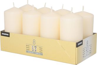 Papstar 48 Stumpenkerzen &Oslash; 5 cm 10cm creme