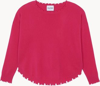 Kujten Pull cachemire col rond liquette - Pull Mela