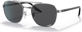 Ray-Ban Rb3688 Sonnenbrillen Schwarz Fassung Grau Glas Polarisiert 55-19