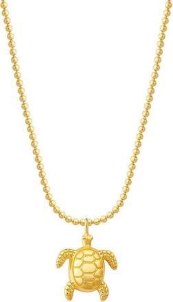 Glanzst&uuml;cke M&uuml;nchen Halskette - Sterling Silber Halskette Schildkr&ouml;te - Gr. unisize - in Gold - f&uuml;r Damen