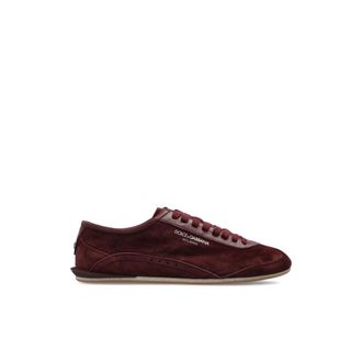 Dolce & Gabbana Lipari Wildleder-Sneakers - - Shoes - Herren - Rot - 44 EU