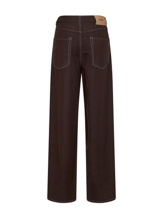 Uma Wang Womens Trousers Ball Brown Wool-Blend