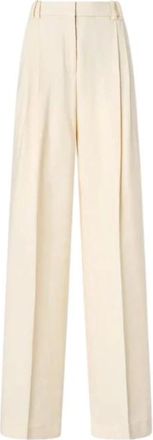 Pinko Pinko, Femme, Pantalons, Blanc, Taille: 38 FR Brescello Wide Pantalons