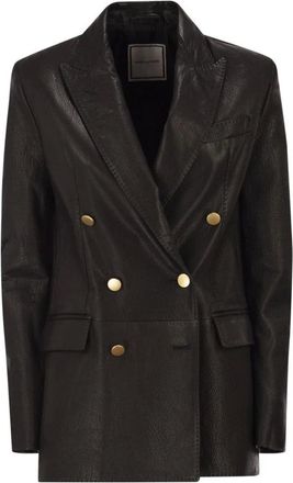 Tagliatore Femme, Vestes, Noir, Taille: 38 FR Blazer en cuir crois&eacute;