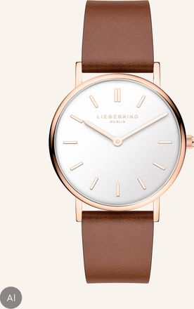 Liebeskind Liebeskind Armbanduhr Aus Echtleder braun