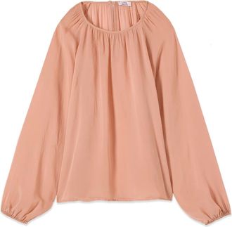 Oltre Femme, Blouses et Chemises, Rose, Taille: 38 FR Blouse en cr&ecirc;pe de viscose