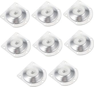 Soimiss 8 Stück Teiliges Möbelbein Montageplatten aus Robustem Eisen Schräg Abgewinkelte Halterungen für Runde Tischbeine Korrosionsbeständig zur Verstärkung 