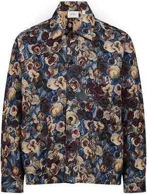 Les Deux Veste jacquard oversize en coton m&eacute;lang&eacute;