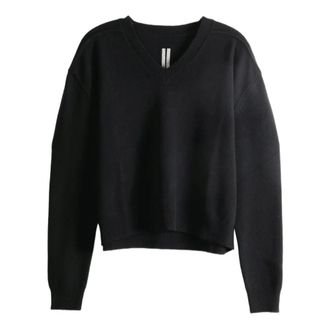 Rick Owens Tommy V-neck Pullover - - Knitwear - Herren - Schwarzk - S