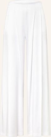 HUGO BOSS Marlenehose Tetosa Aus Satin weiss