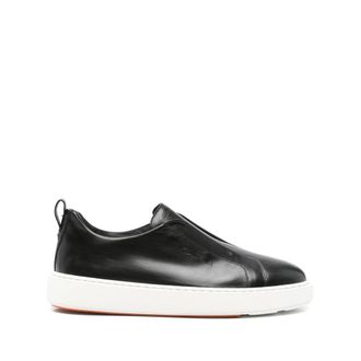 Santoni Homme, Chaussures, Noir, Taille: 45 EU Baskets Slip-On