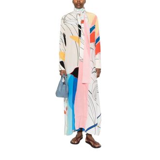 F.R.S. For Restless Sleepers Printed Silk Dress - - Dresses - Damen - Mehrfarbig - M