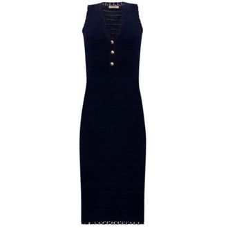 Twinset Femme, Robes, Bleu, Taille: 38 FR Knitted Dress