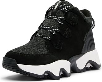 Sorel Kinetic Impact Caribou Plus Damen-Stiefel, wasserdicht, Schwarz/Meersalz, 38 EU