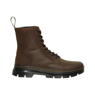 Dr. Martens Dunkelbraune Leder-Kampfstiefel - - Shoes - Herren - Braun - 40 EU