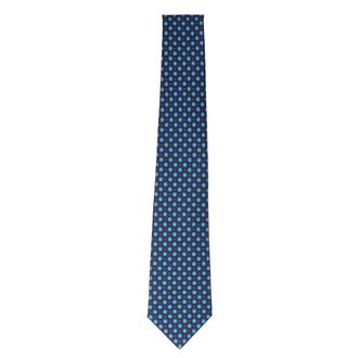 Kiton Siebenfach gefaltete Seidenkrawatte - - Accessories - Herren - Blau - ONE SIZE