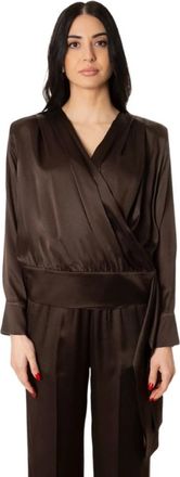 Semicouture Femme, Blouses et Chemises, Brun, Taille: 38 FR Blouse Carolina