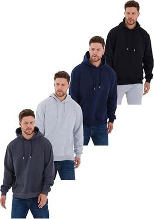 Comeor Sweat &agrave; capuche pour homme, Lot de 4 - Multicolores, XL