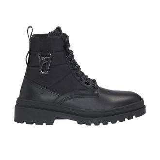 HUGO BOSS Nebular Halb Ltnyhw Wanderstiefel f&uuml;r Herren, Leder (Schwarz)