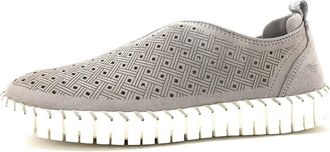 Mustang Jeans Damenschuhe Halbschuhe Slipper Slipper Grau Freizeit, Schuhgröße:38 EU