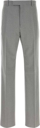 Jil Sander Homme, Pantalons, Gris, Taille: XL Wool Poplin Pantalons