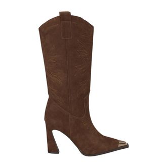 Alma En Pena Metallische Zehenstiefel - - Shoes - Damen - Braun - 37 EU