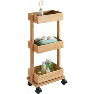 WENKO Badwagen für Zubehör tortona, 3 Etagen Wenko