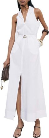 Patrizia Pepe Femme, Robes, Blanc, Taille: 40 FR Robe Chemise Longuette