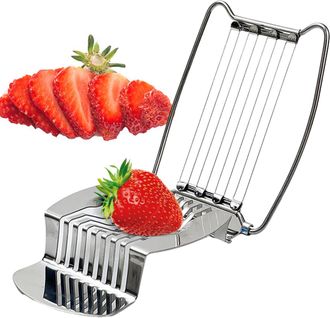 Generic Eierschneider aus Edelstahl - Hochleistungszerkleinerer für hartgekochte Eier | Vielseitiges Küchenzubehör zum einfachen Schneiden von Eiern, ideal fü