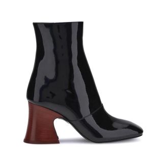 Chlo&eacute; Stiefeletten mit eckiger Spitze und skulpturellem Absatz - - Shoes - Damen - Schwarzk - 40 EU