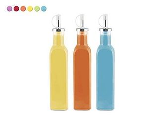 hOme 9675900 Set 12 Öl-/Essig-Vorratsglas Sinuoso 250 Küchenutensilien