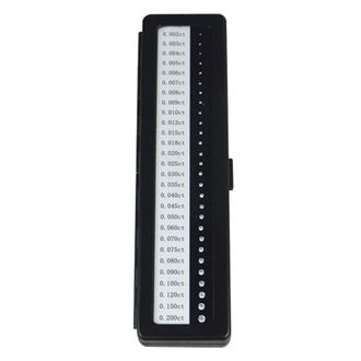 Oshhni Diamant-Farbskala, tragbar, hohe Genauigkeit, f&uuml;r Anf&auml;nger und Experten, Messung von Schmuckger&auml;ten, langlebige Steinbewertung, Stil b