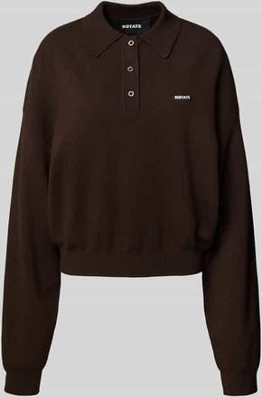 Rotate Oversized Sweatshirt mit Polokragen