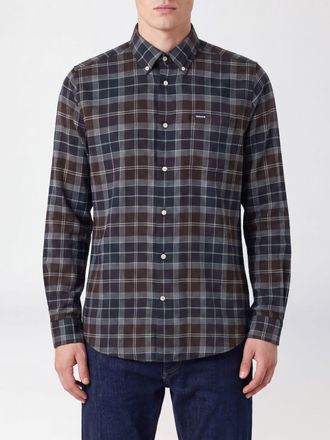 Barbour Chemise slim fit &agrave; carreaux en coton avec col boutonn&eacute;