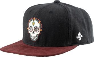 Bavarian Caps Dia de Muertos Snapback Cap schwarz