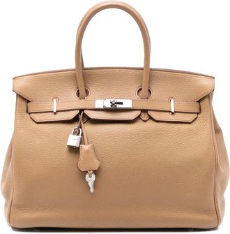 Herm&egrave;s Crossbody Bags - Togo Birkin Retourne 35 - Gr. unisize - in Braun - f&uuml;r Damen
