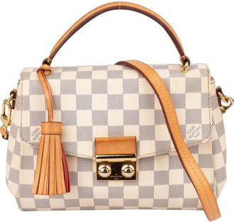 Louis Vuitton Crossbody Bags - Louis Vuitton Damier Azur Monogram Croisette Handb - Gr. unisize - in Weiß - für Damen