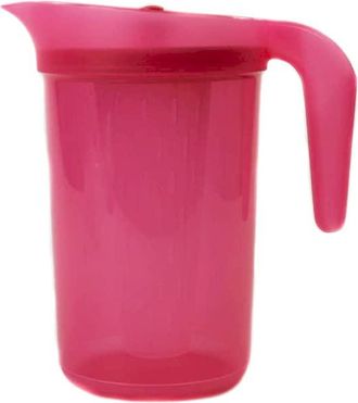 Tupperware Aloha Picknick-Kanne 2,0 L Pastellrot mit Deckel Wasser Saft Kanne