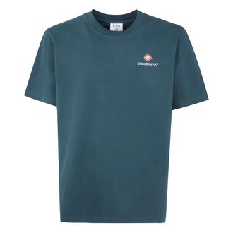 Casablanca Klassisches T-Shirt - - Tops - Herren - Gr&uuml;n - M
