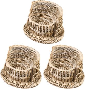 Amosfun 3 St&uuml;ck Teiliges Kleine R&ouml;mische Resinfiguren Detailreiche Miniatur Modelle als Platzsparende Vintage Desktop Dekoration f&uuml;r B&uuml;ro und Zuhause