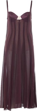 Elisabetta Franchi Robe Au Genou - Marron