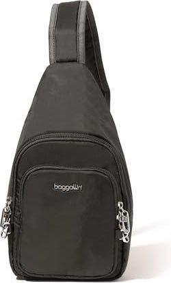 Baggallini Securtex Sangle antivol Daytripper, charbon, Taille unique